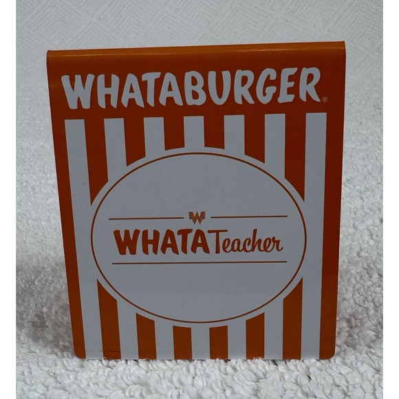 Whataburger | Dining | Whataburger Collectible Orange White Table Tent ...
